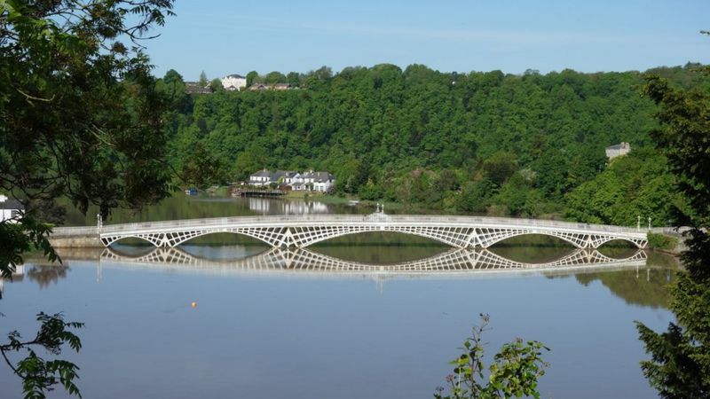 Chepstow Bridge's 200 year-old crossing celebrated - BBC News