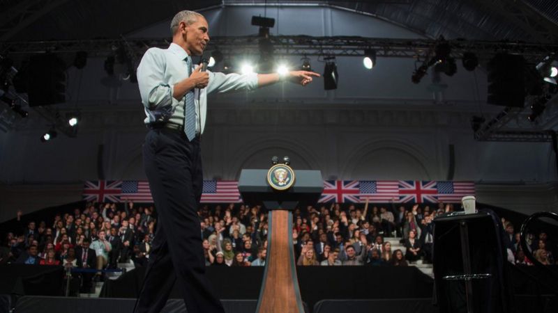 In pictures: US President Barack Obama in the UK - BBC News