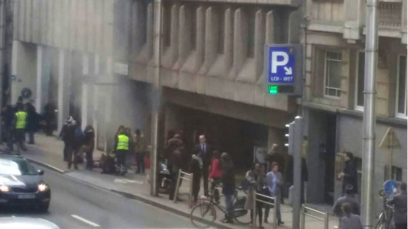 In pictures: Brussels blasts - BBC News
