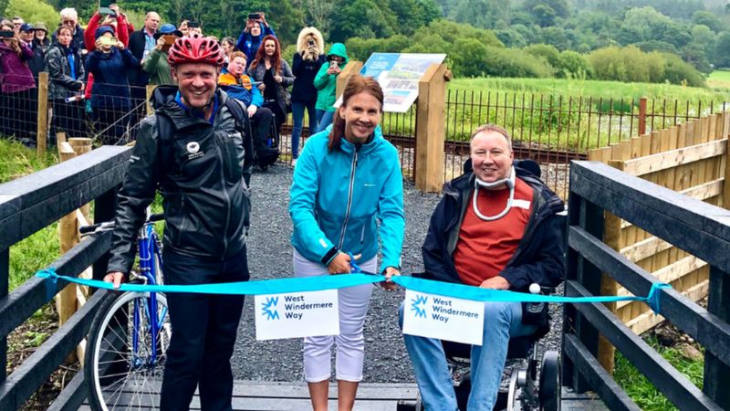 Lake District's West Windermere Way officially opened - BBC News