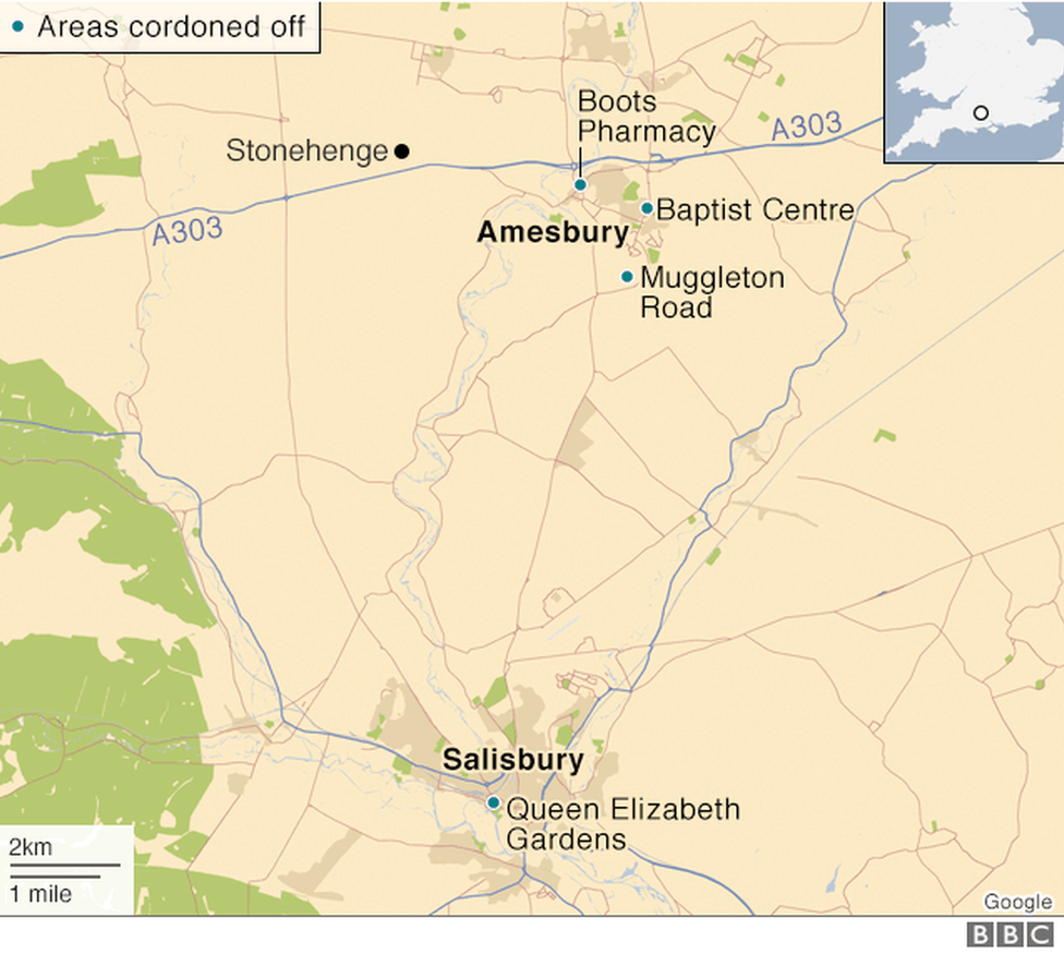 Amesbury: Two collapse near Russian spy poisoning site - BBC News