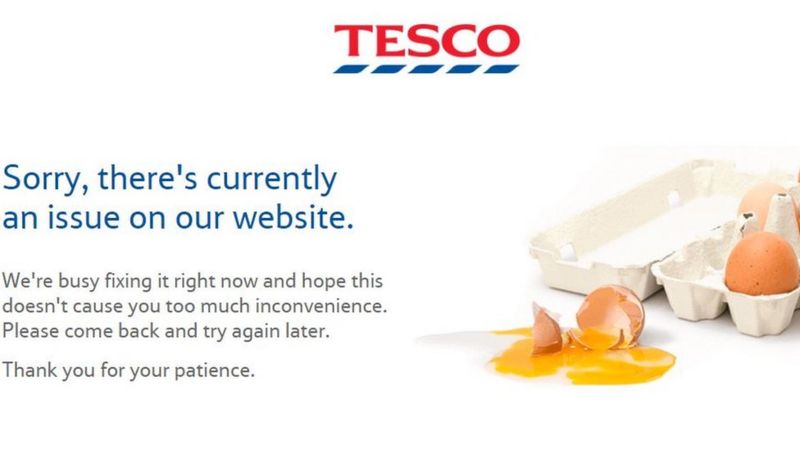 Tesco website and app back up after hack attempt - BBC News