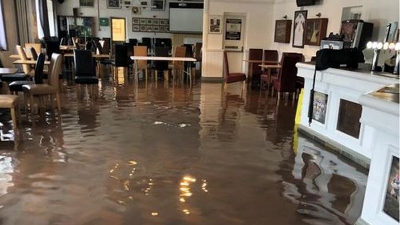 Lydney Rugby Club: Donations after floods top £5,000 - BBC News