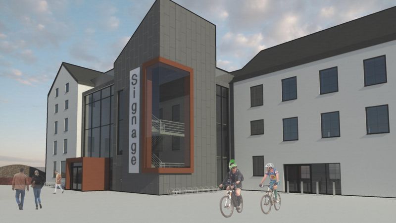 Innerleithen textile mill's bike centre conversion plans lodged - BBC News