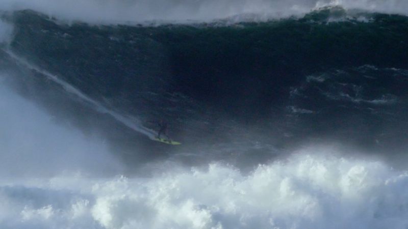 Tiree surfer Ben Larg prepares for Nazaré's big wave season - BBC News