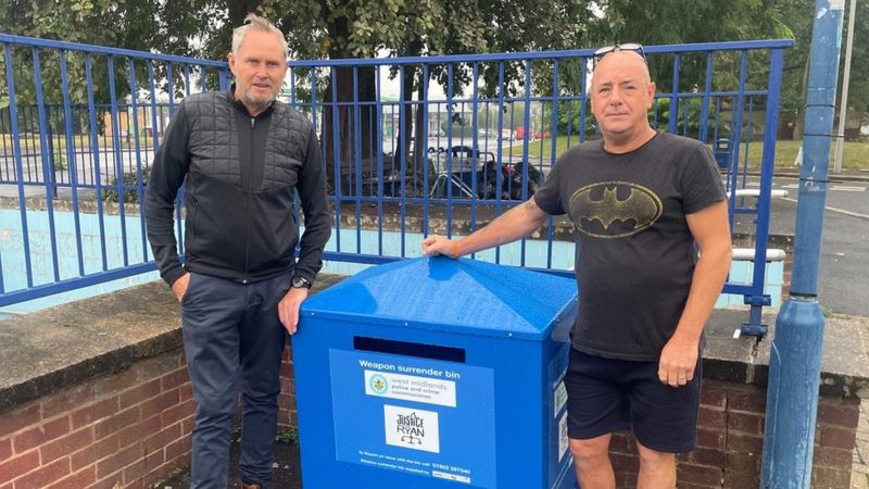 Ryan Passey: First knife bin installed in Stourbridge after family ...
