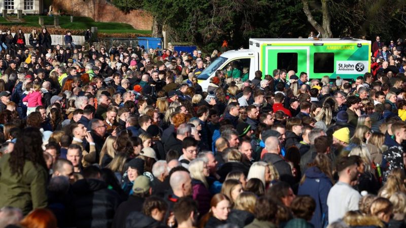Thousands gather as ancient Royal Shrovetide Football match begins ...