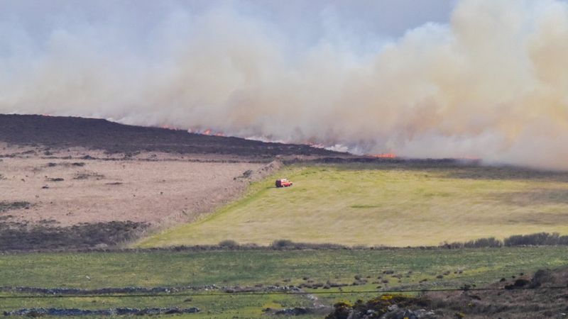 Warning of 'very high' fire risk on Dartmoor - BBC News