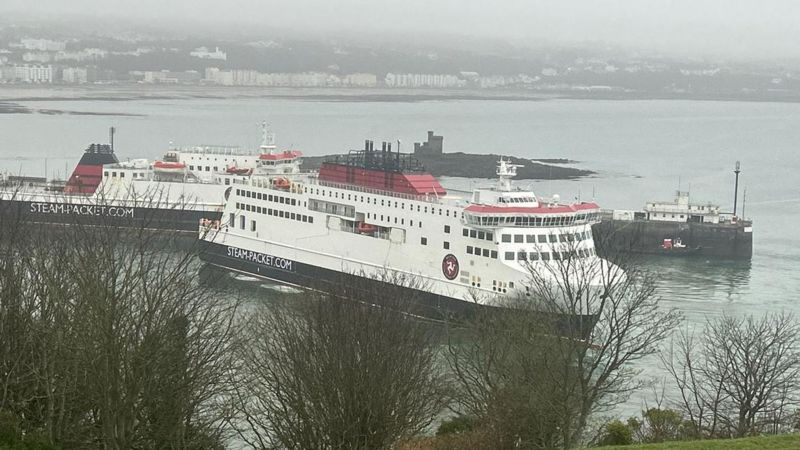 Isle of Man ferry sailings cancelled due to bad weather - BBC News