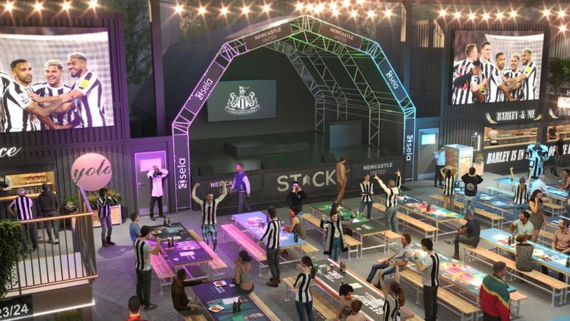 Newcastle United Stack fan zone fully approved - BBC News