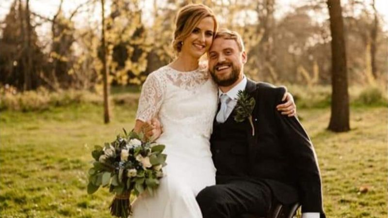 TV presenter Matthew Bassett shows life goes on with spinal injury ...