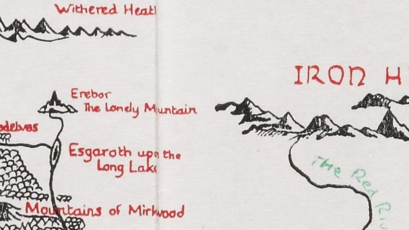 Pictures: Tolkien's Middle-earth map goes on display - BBC Newsround