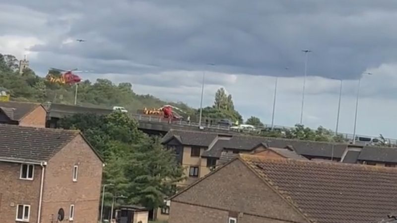 Fatal Pitsea flyover crash witnessed by 70 people say police - BBC News