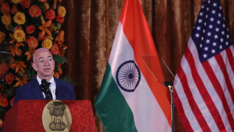 Amazon boss Bezos becomes world's third richest - BBC News