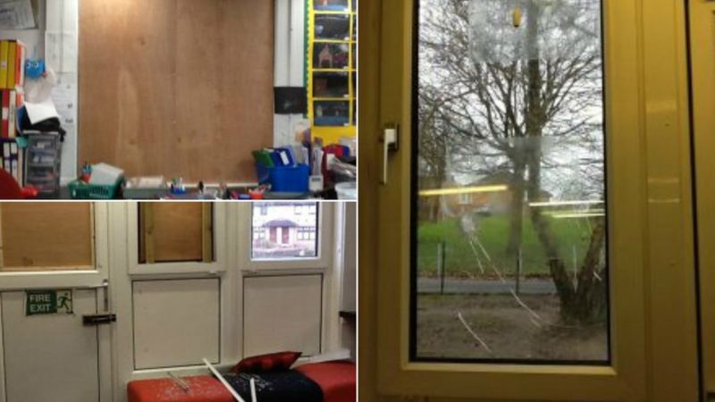 Primary pupils fight back against vandals in video message - BBC News