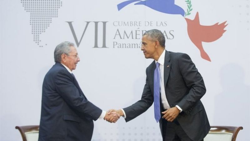 Barack Obama: 'Change is going to happen in Cuba' - BBC News