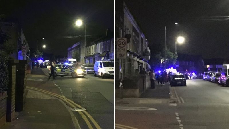 Armed police shot at from car during chase in London - BBC News