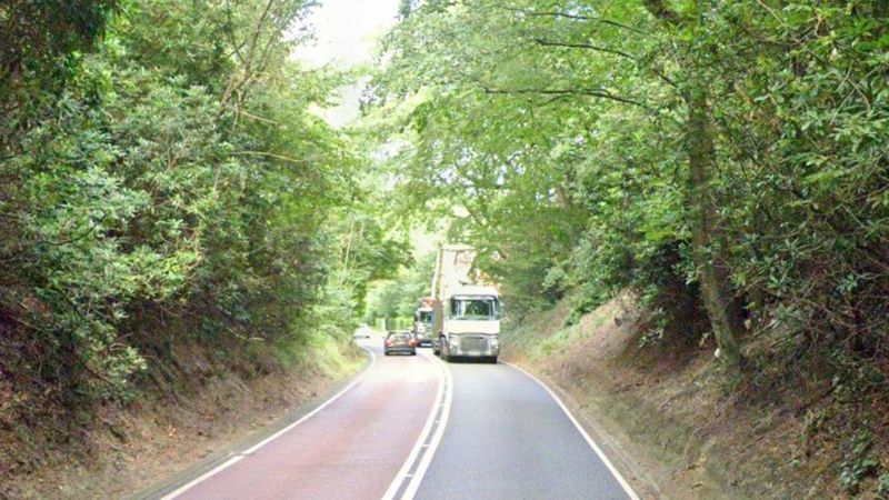A21 crash: Arrest after man dies in collision near Hastings - BBC News