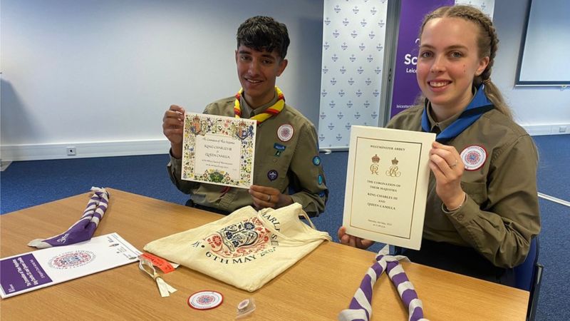 Leicestershire scouts delighted by King's Coronation invite - BBC News