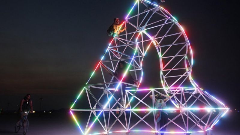What does it take to run the Burning Man festival? - BBC News