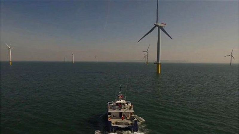 £2bn Gwynt y Mor wind farm officially opens off Llandudno - BBC News