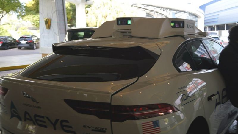 Driverless car laser ruined camera - BBC News