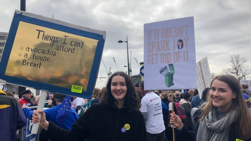Brexit march: Million joined Brexit protest, organisers say - BBC News