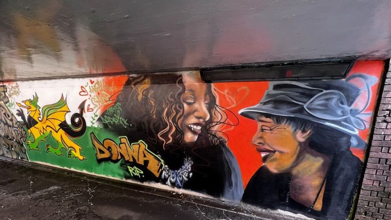 Port Talbot: Boy painted Nazi graffiti on Windrush mural - BBC News