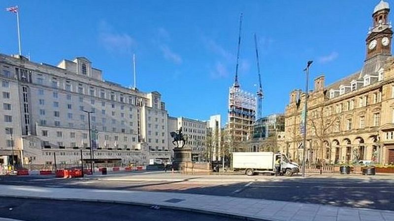 Leeds City Square: Final phase of transformation scheme begins - BBC News
