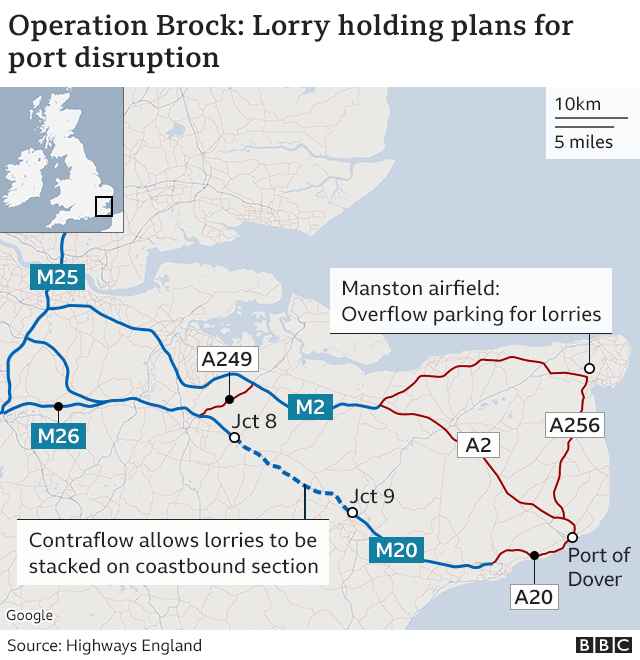 Covid-19: Almost 3,000 lorries stuck in Kent as UK and France aim to ...