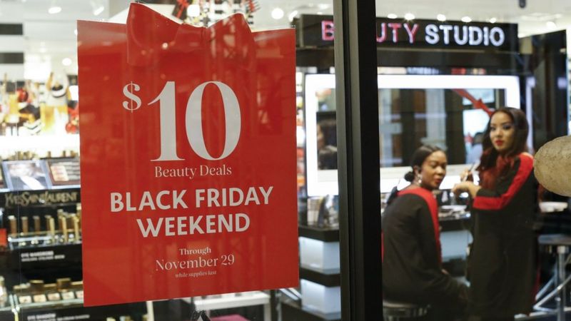 Black Friday: online spending surge in UK and US - BBC News