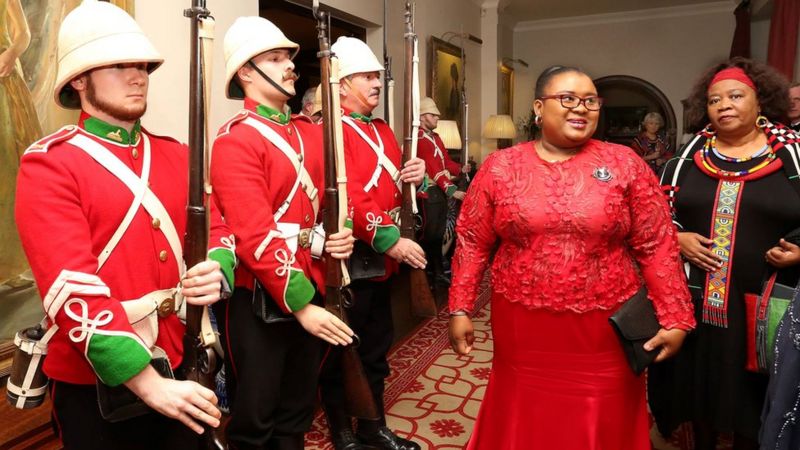 Zulu Queen visits Wales ahead of 1879 war anniversary - BBC News