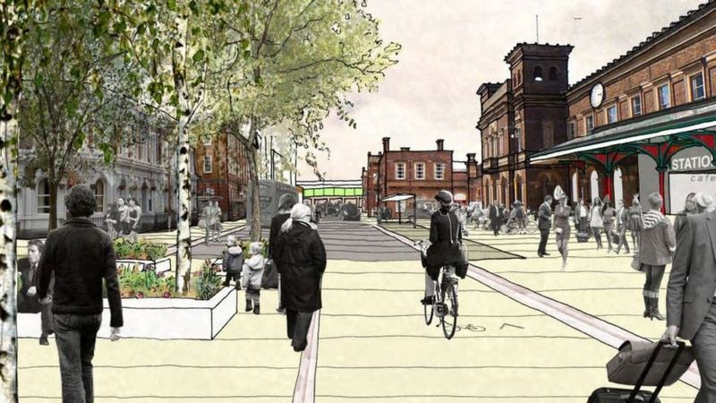 Chester railway station area's masterplan approved - BBC News