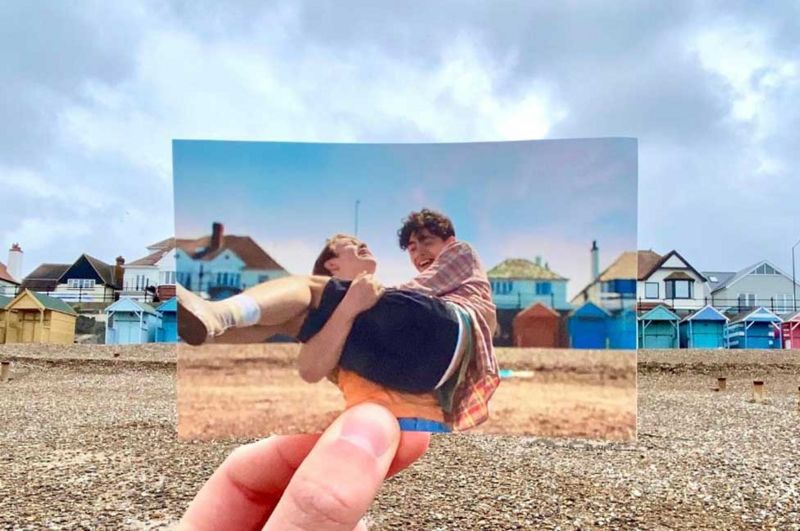 Stepping Through Film: Man trots globe blending scenes into film ...