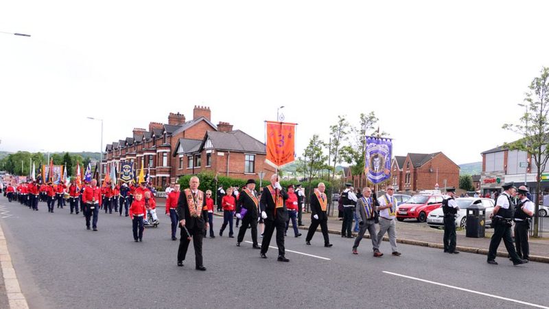 The Twelfth: Orange marches taking place in Northern Ireland - BBC News