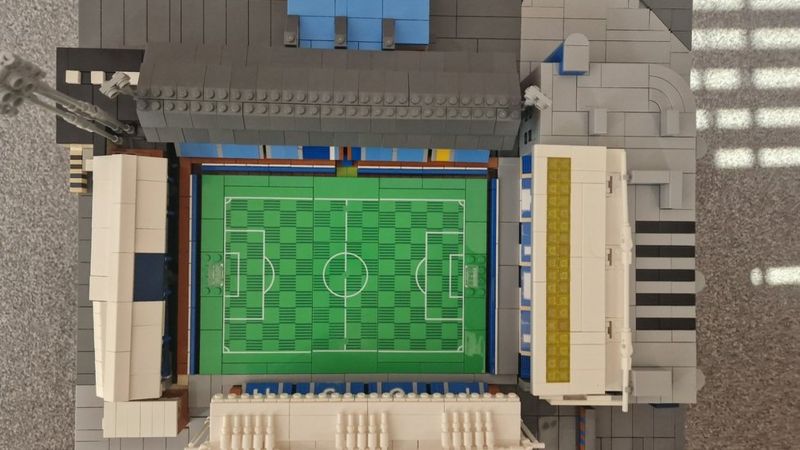 Peterborough dad builds Lego model for his love of Posh - BBC News