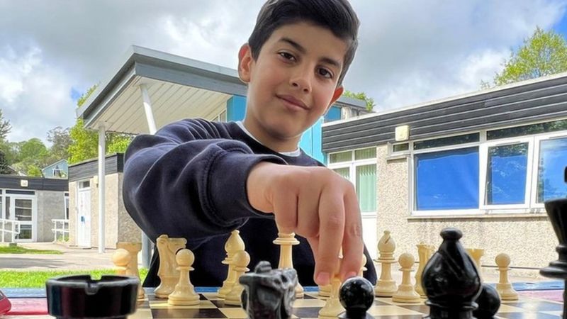 London chess prodigy, 8, wins title at European championships - BBC News