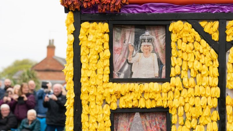 Spalding Flower Parade returns with millions of tulips on show - BBC News