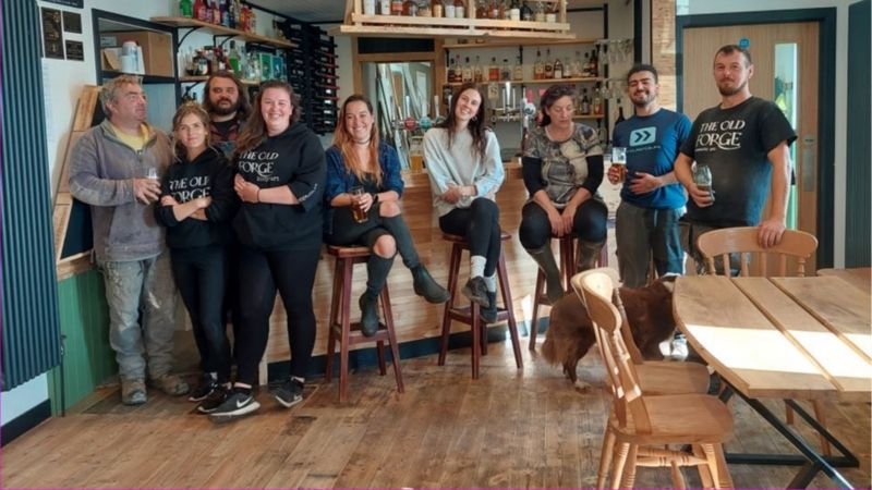 Britain's remotest mainland pub The Old Forge reopens after revamp ...