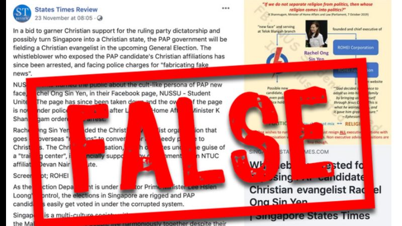 Facebook bows to Singapore's 'fake news' law with post 'correction ...
