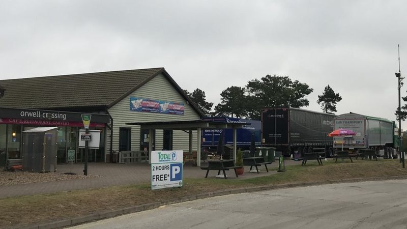 Lorry Drivers Using Felixstowe Fear Loss Of Lorry Park Bbc News