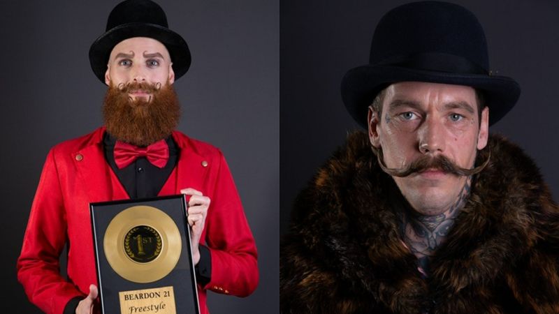 Brilliant beards aim to be a cut above at festival - BBC News