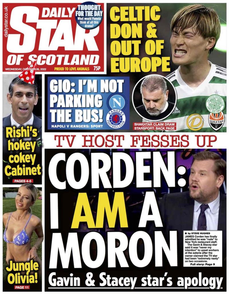 Scotland's papers: Sunak's pledge to 'fix mistakes' and big names ...