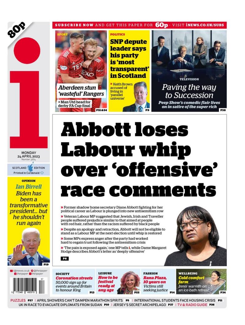 Scotland's papers: SNP transparency row and Sudan diplomat evacuation ...