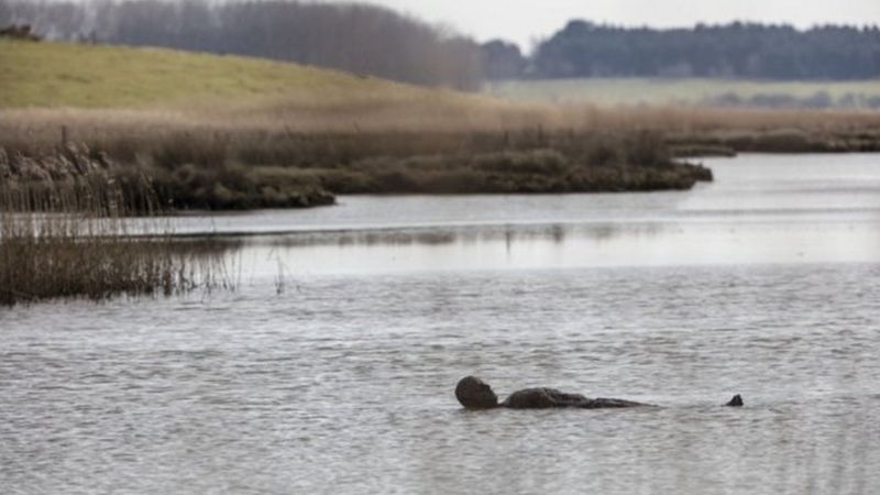 Suffolk: Yoxman sculpture installed as a landmark off A12 - BBC News