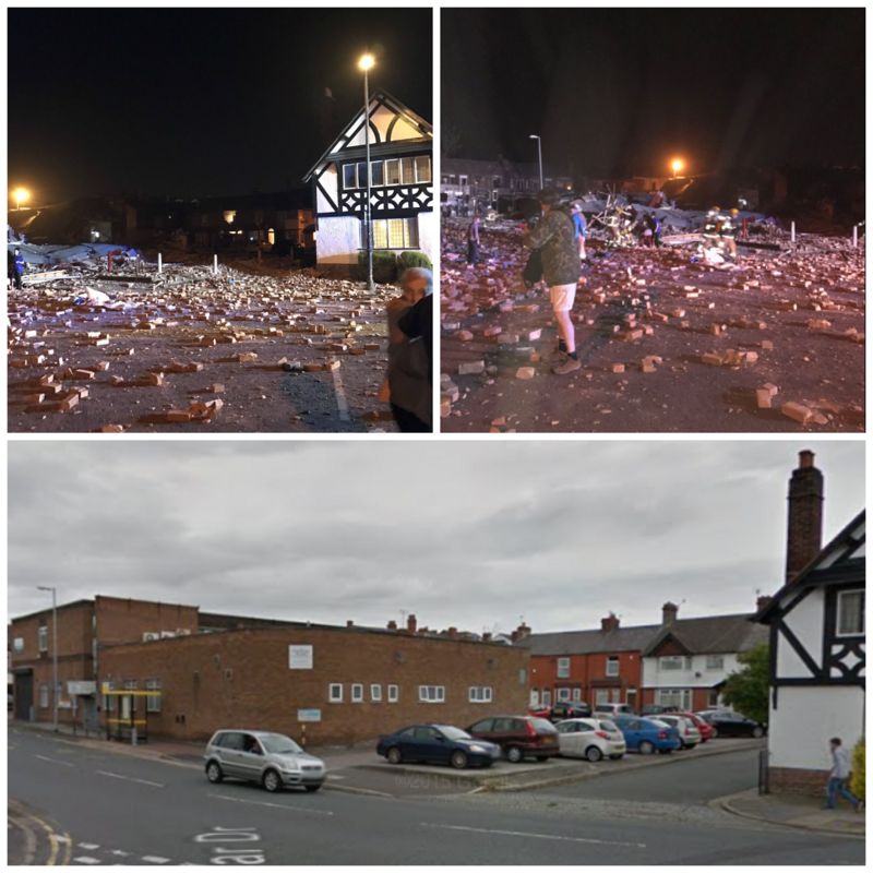 Dozens injured in Wirral explosion - BBC News