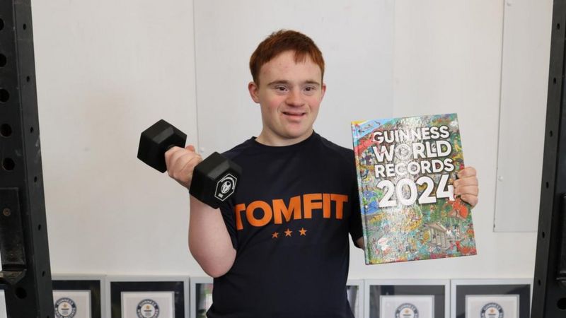Guinness World Record holder's 24 fitness titles - BBC News