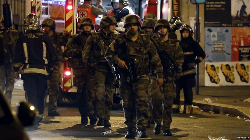 Paris shootings and explosions: In pictures - BBC News