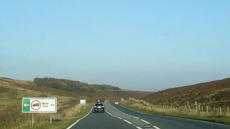Landslip-hit A59 could move across the valley - BBC News