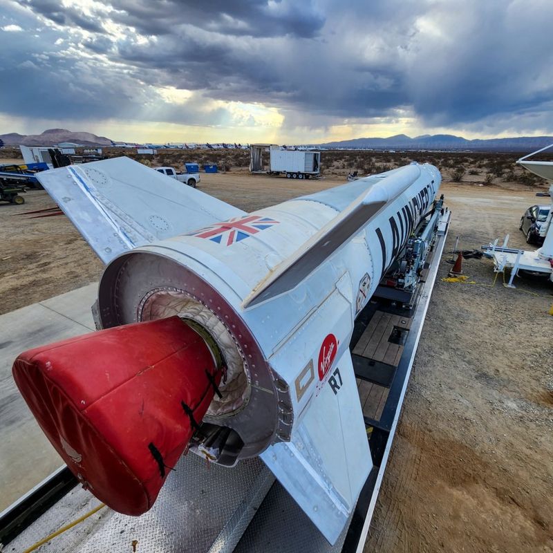 Virgin jumbo arrives in Cornwall for UK space launch - BBC News